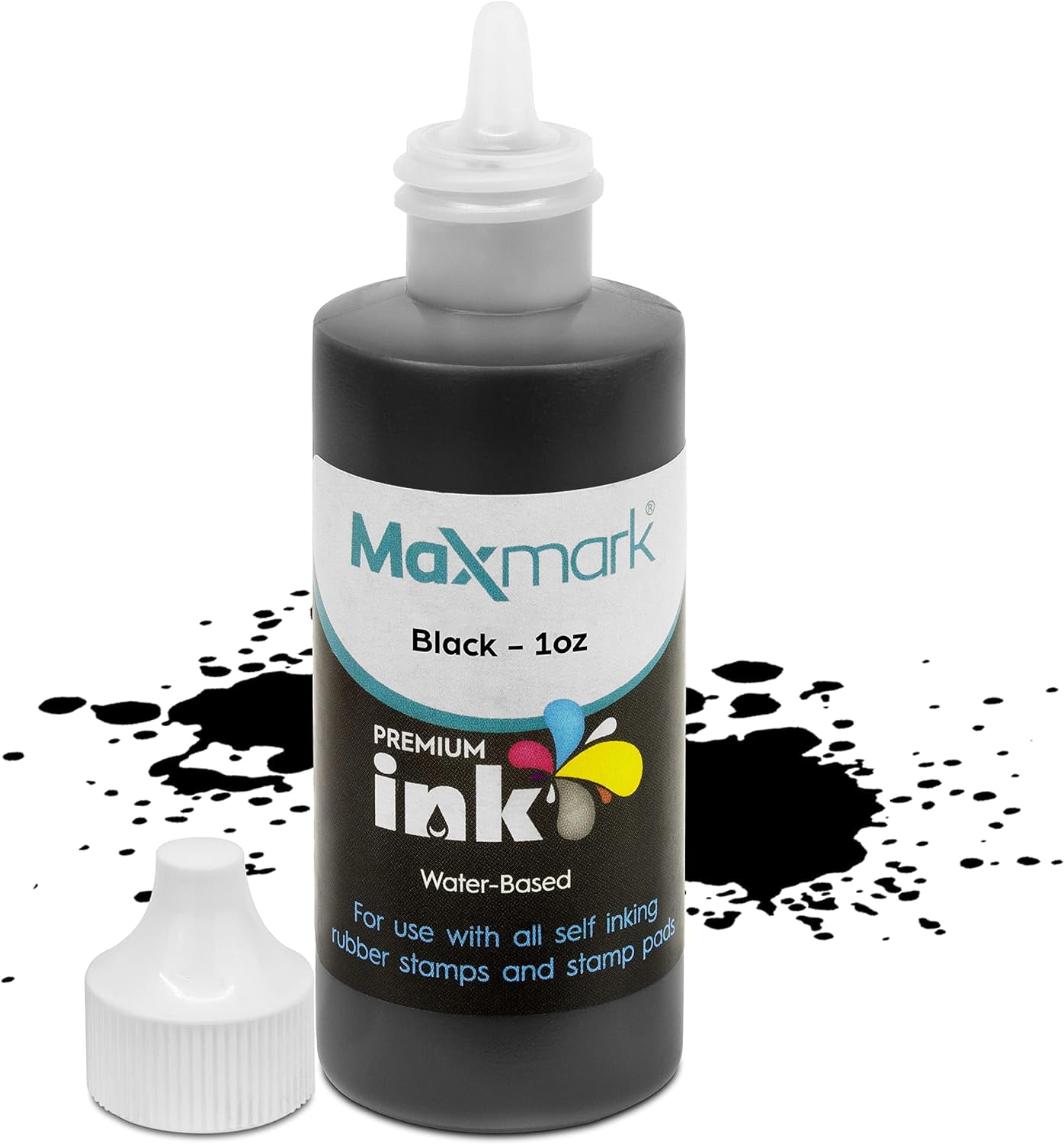 MaxMark Premium Refill Ink for self inking stamps and stamp pads -Black ...