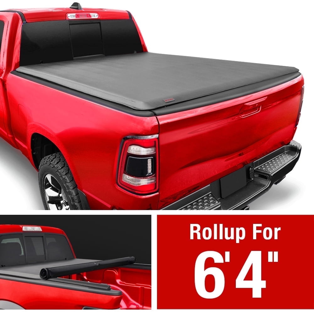 "MaxMate Soft Roll-up Tonneau Cover for 2019-2024 Ram 1500 New Body, 6'4"" Bed, Not for Classic ...