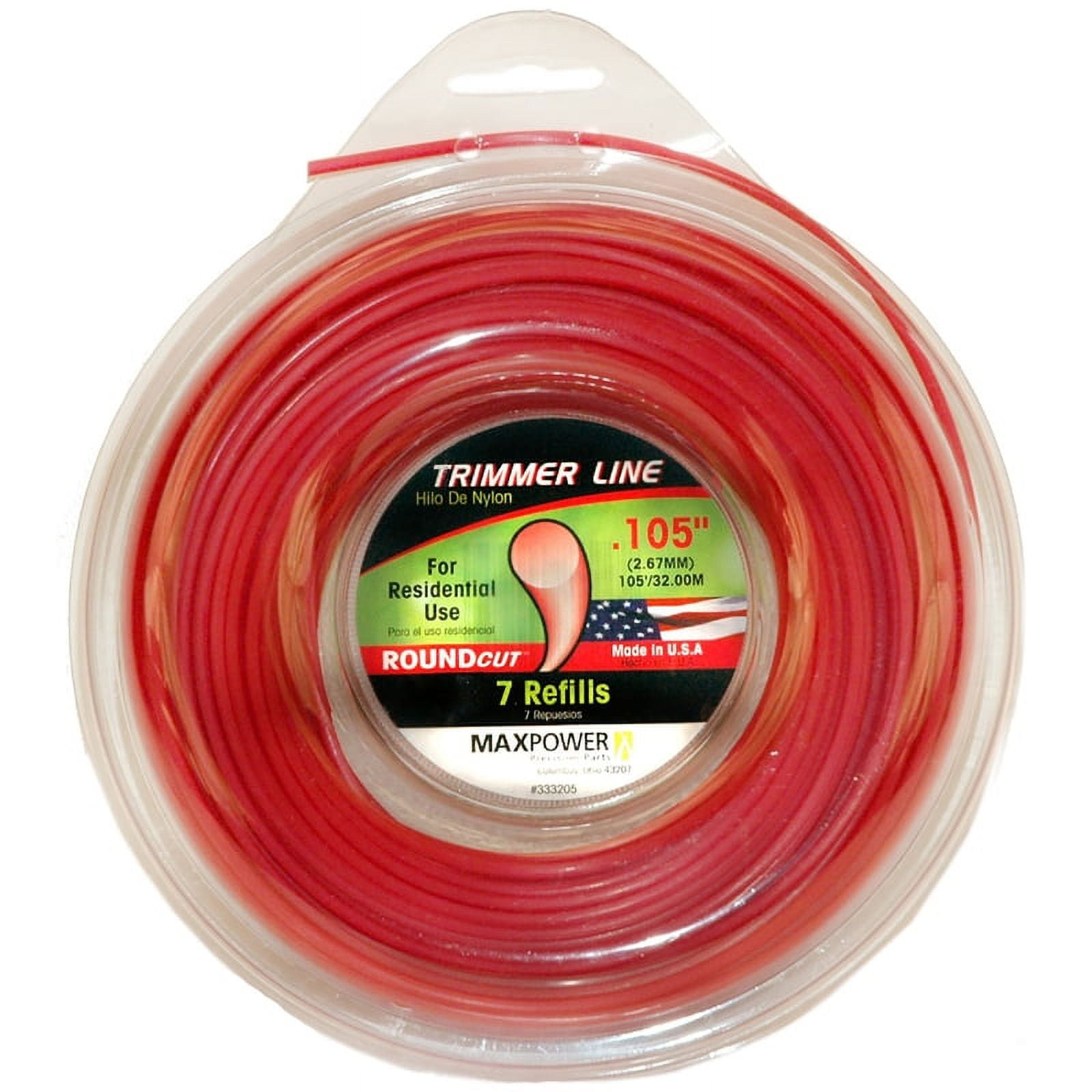 Maxpower 332205 Squareone Commercial Grade Trimmer Line 105 X 90