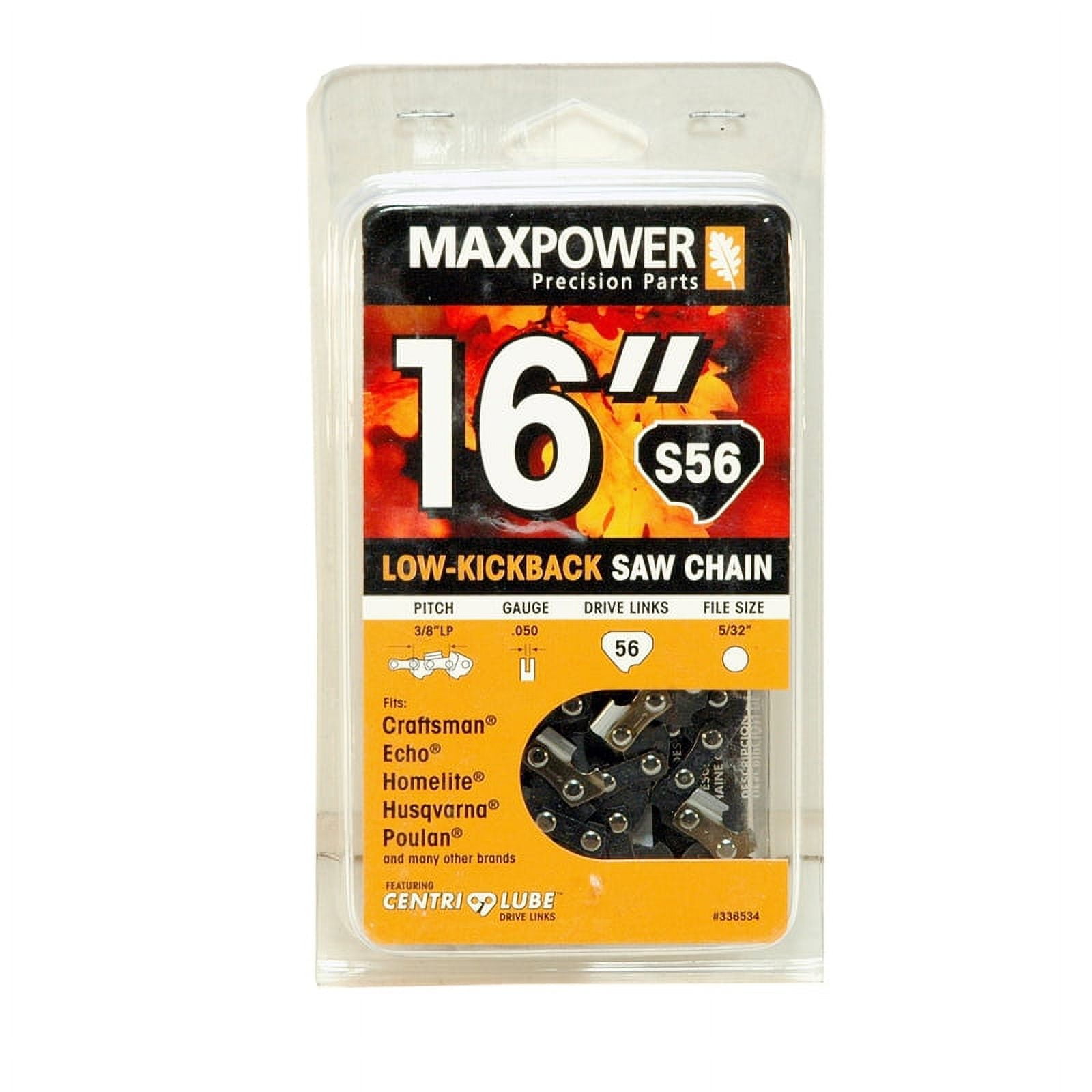 MaxPower 336534N 16" Chainsaw Chain Loop for Craftsman, Echo, Homelite ...
