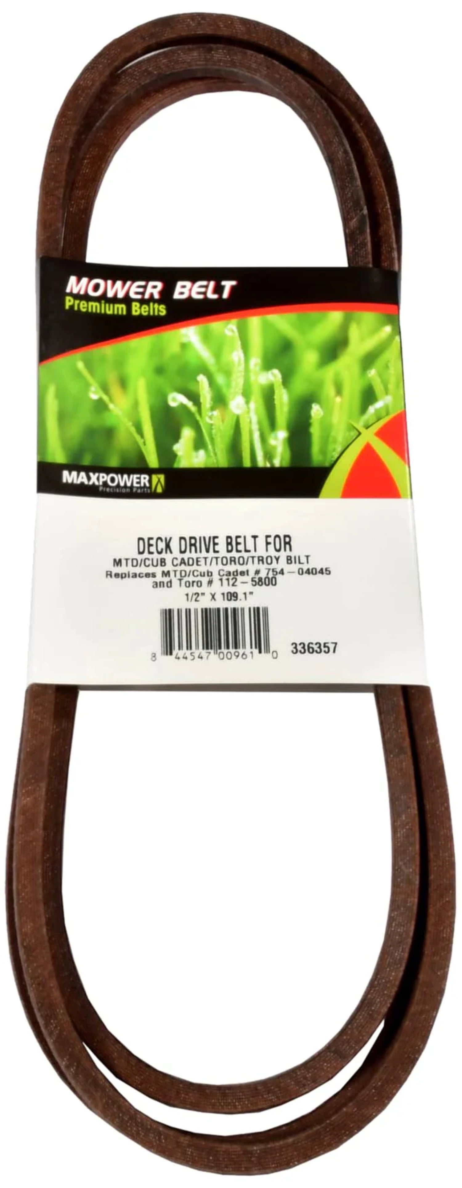 MaxPower Deck Belt, MTD/Cub Cadet/Troy-Bilt 754-04045, 954-04045 Toro ...