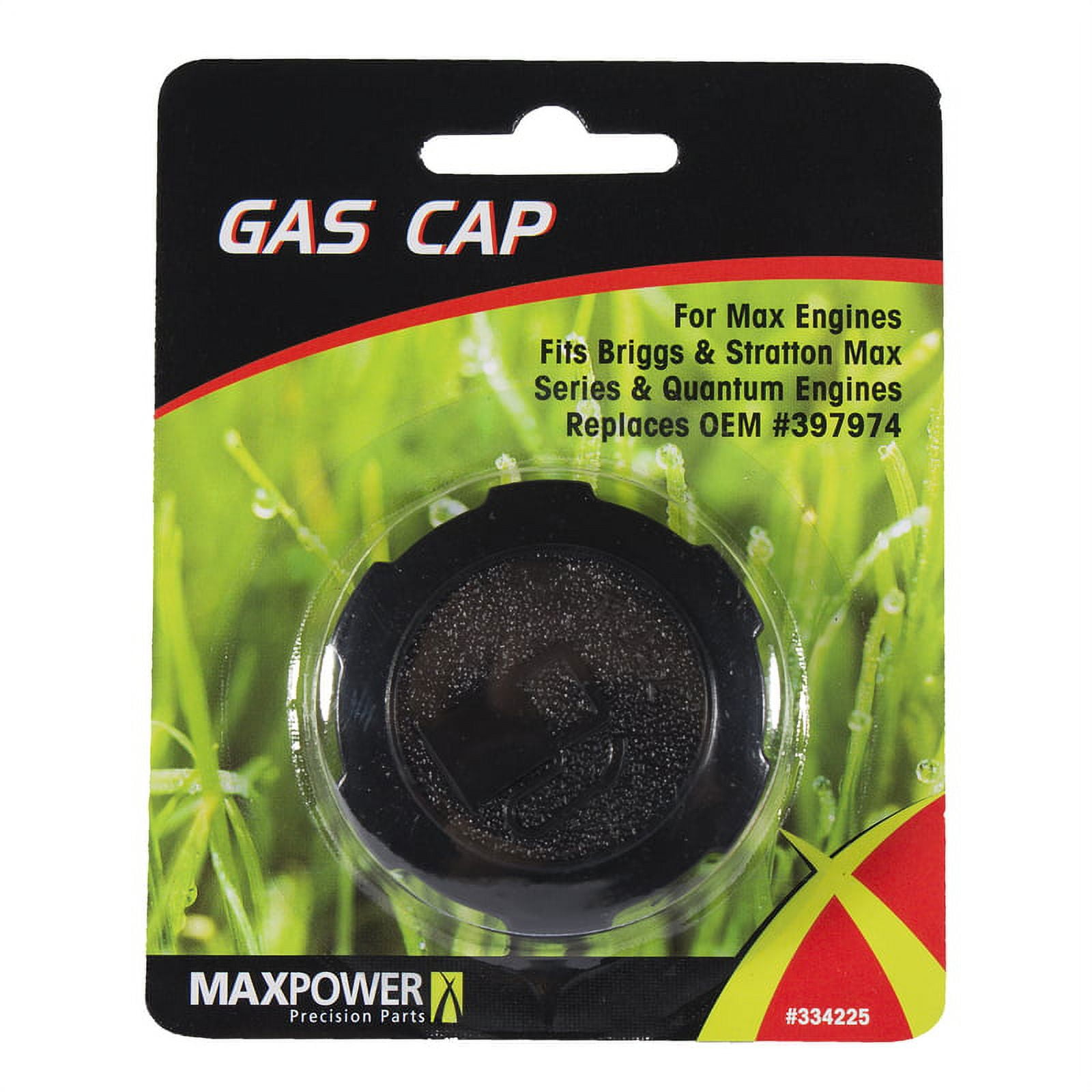 MaxPower Precision Parts 334225 Plastic Gas Cap for Briggs & Stratton ...