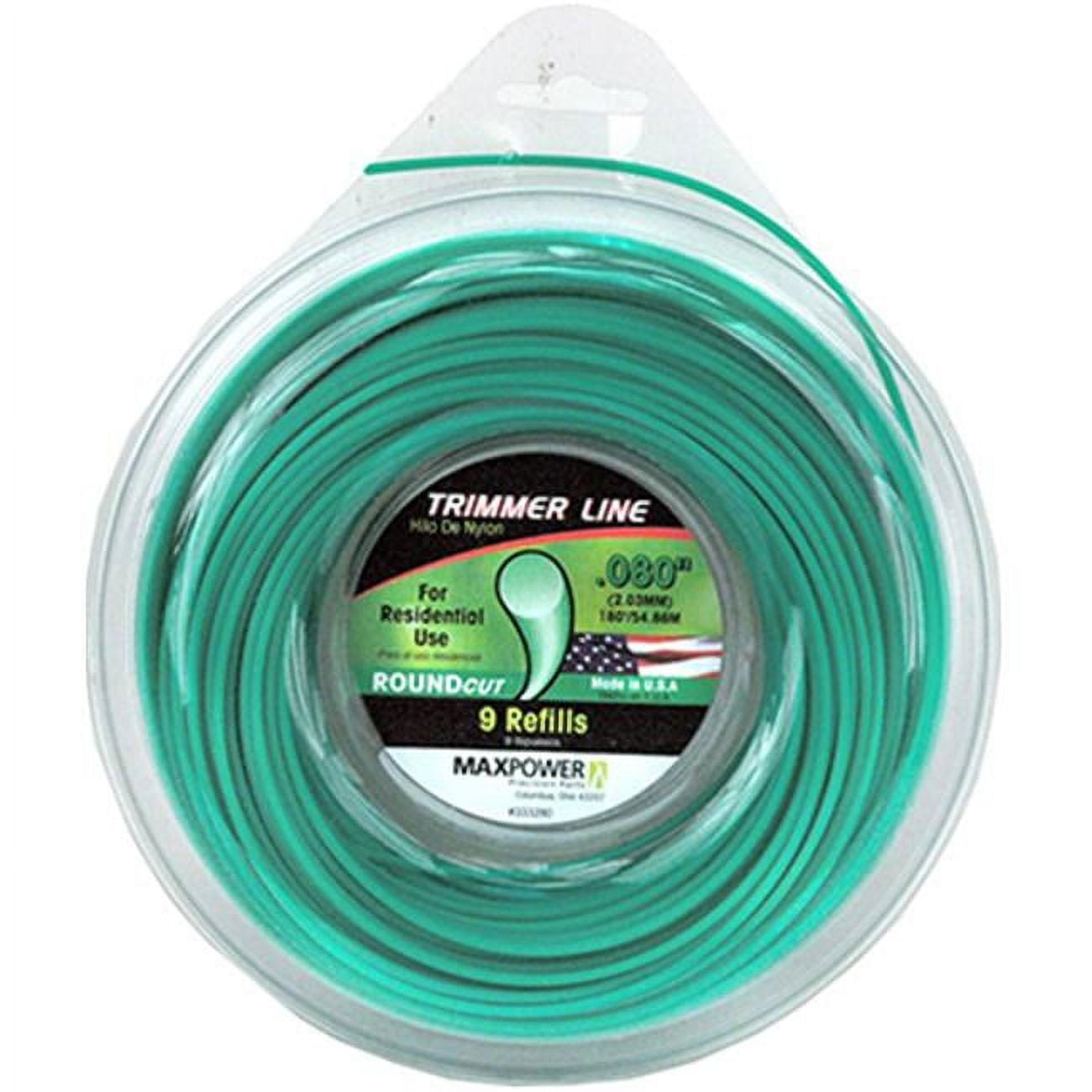 MaxPower RoundCut Residential Grade 0.080 in. D X 180 ft. L Trimmer ...