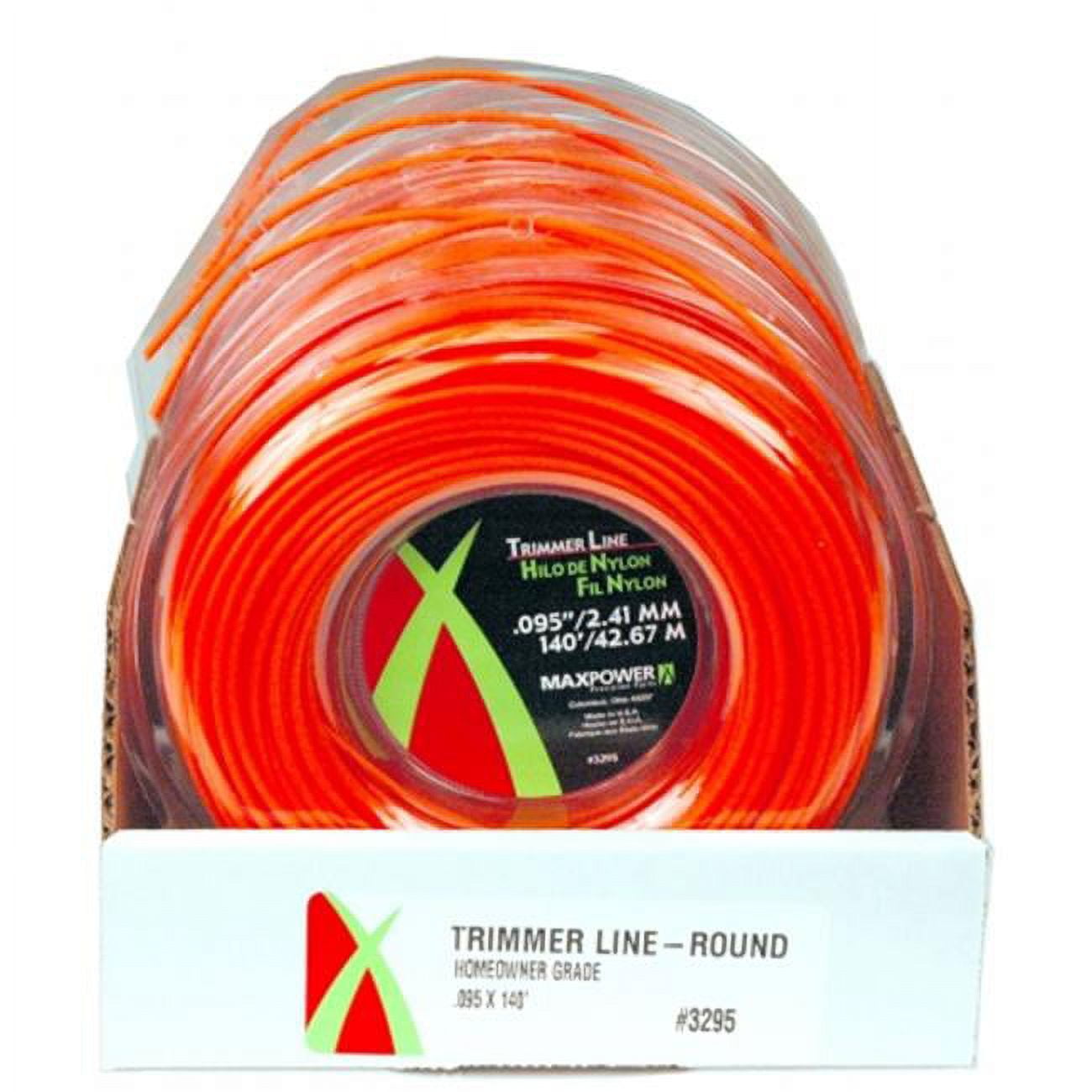 MaxPower RoundCut Residential Grade 0.095 in. D X 120 ft. L Trimmer ...