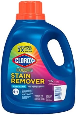 MaxStrength Clorx 2 Liquid Stain Remover & Color Booster (102 Loads ...