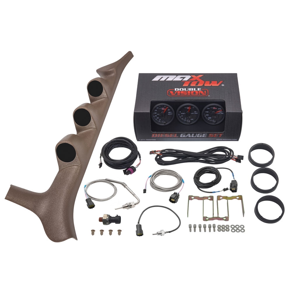 MaxTow | 1992-1997 OBS Ford F-Series 7.3 Powerstroke Tan Triple Gauge ...