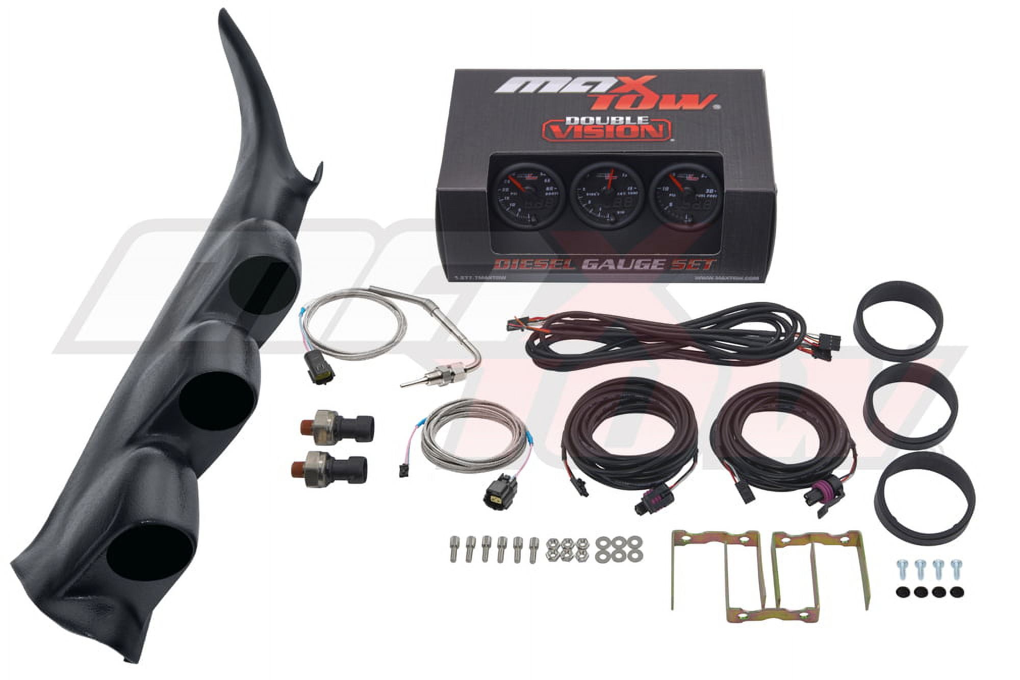 MaxTow | 2000-2006 Chevy Silverado 6.6 Duramax Graphite Triple Gauge ...