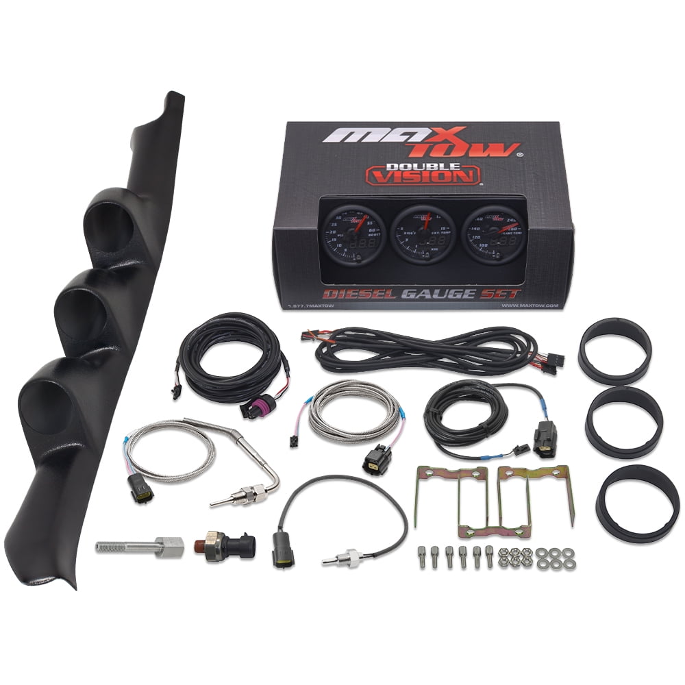 MaxTow | Black Triple Gauge Pillar Pod for 1995-1998 Chevy CK with ...