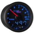 MaxTow | Black & Blue Double Vision Series Tachometer RPM Gauge for ...