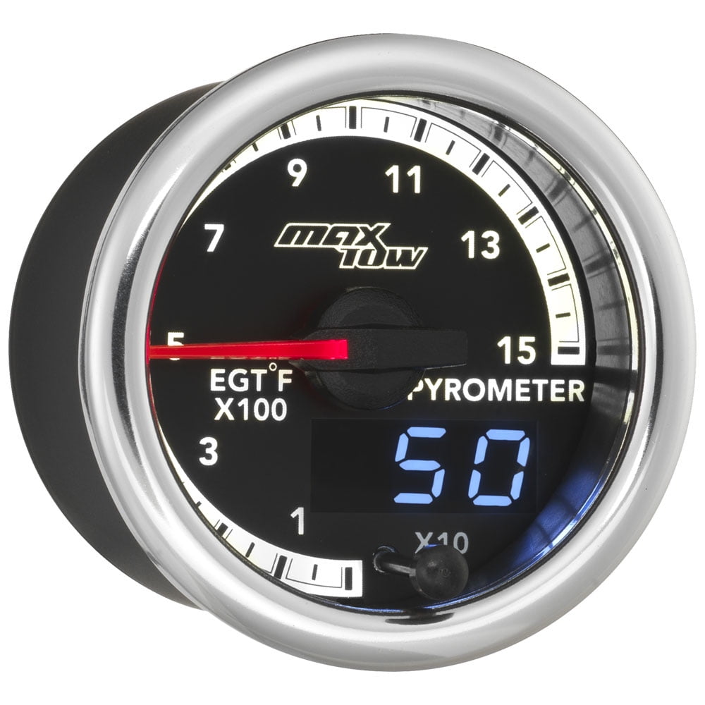 MaxTow Match 1500 F Pyrometer EGT Gauge for the 4th Gen Cummins ...