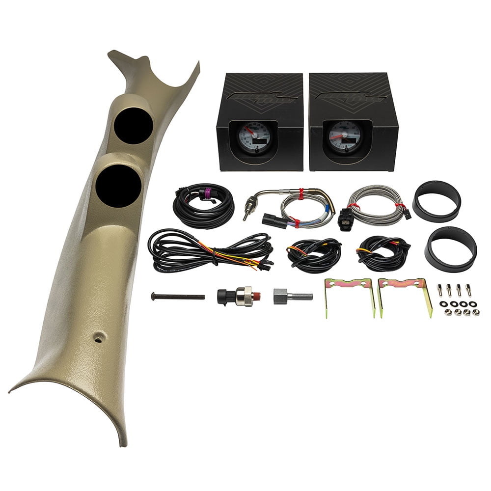 MaxTow Match Dual Pillar Gauge Package for the 2003-2009 Dodge Ram 3rd ...