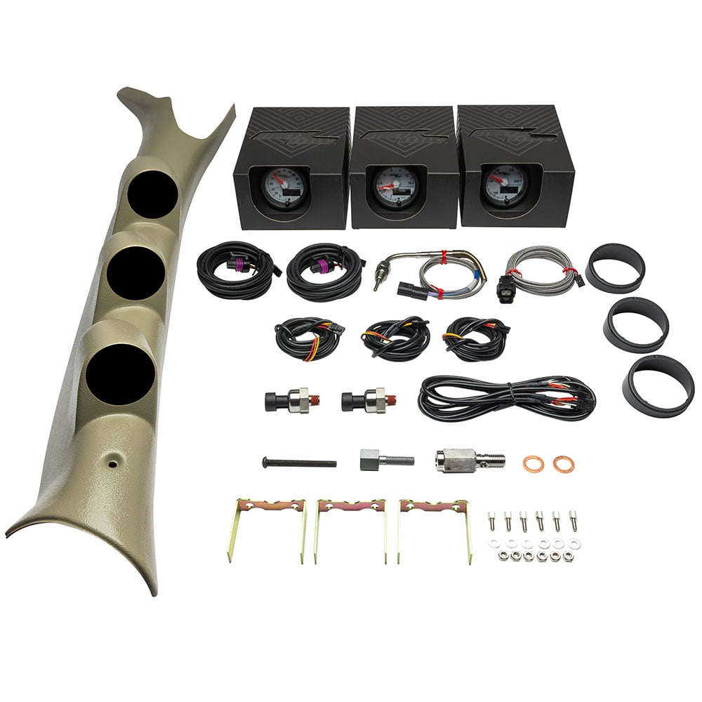 MaxTow Match Triple Pillar Gauge Package for the 2003-2009 Dodge Ram ...