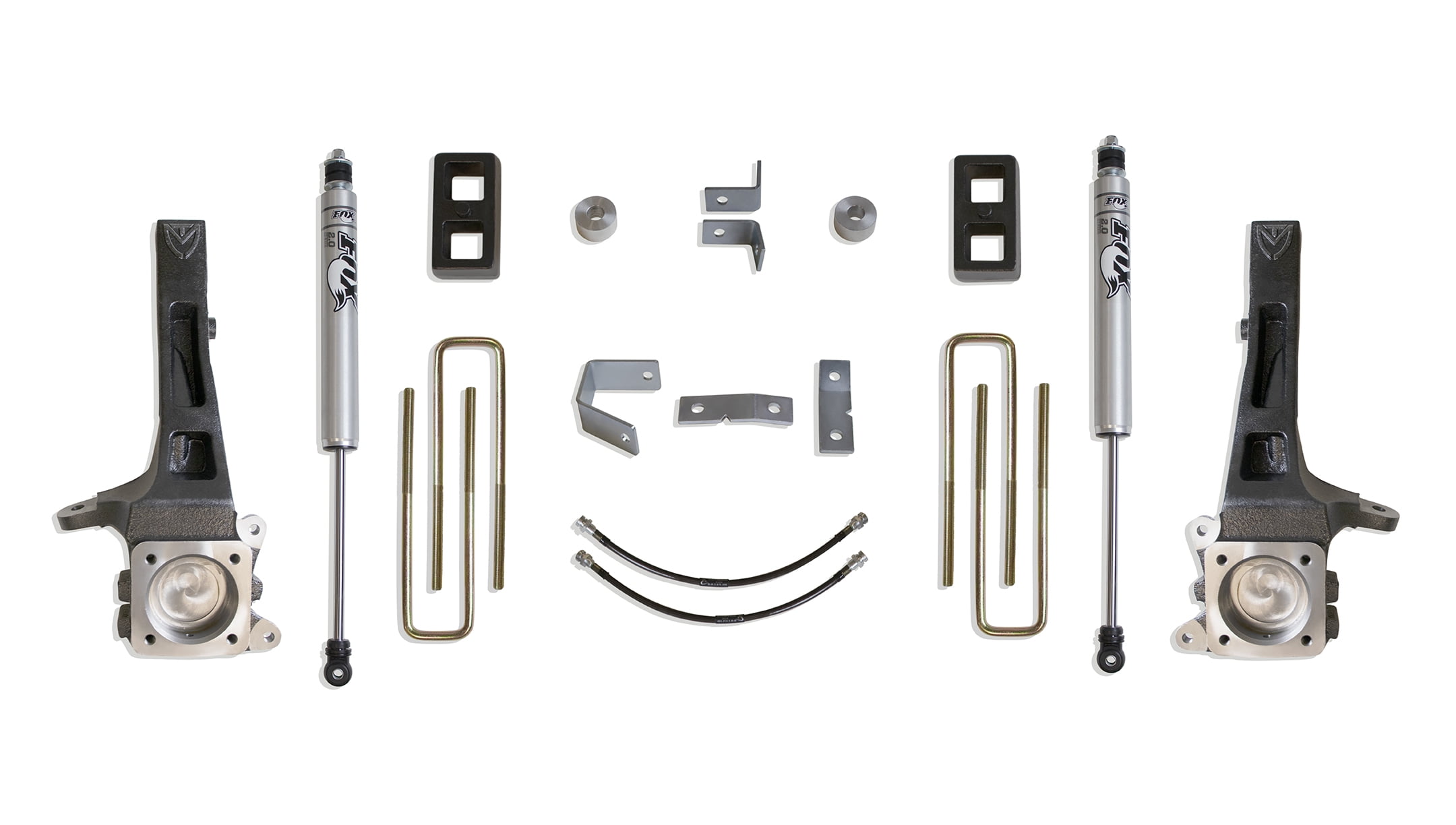 MaxTrac Suspension 2WD 4" Lift Kit Including Spindles Extended Brake ...