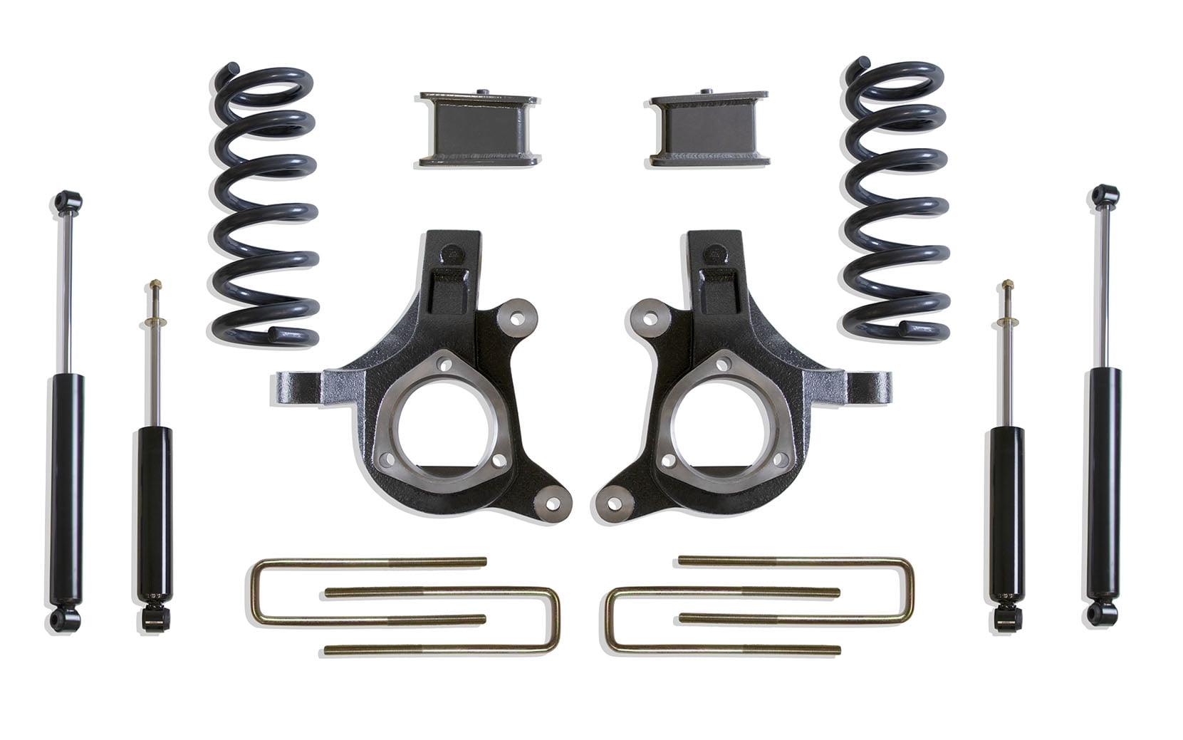 MaxTrac Suspension 2WD 5" Lift Kit Including V6 Coils Spindles Blocks U ...