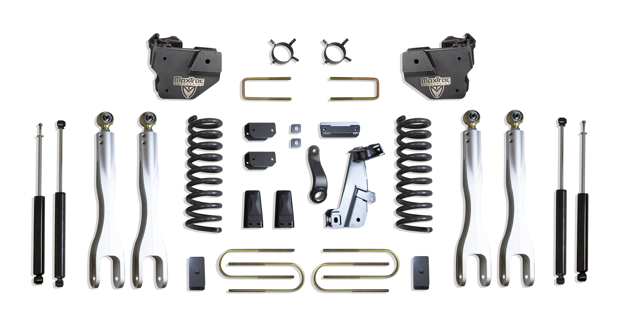MaxTrac Suspension 4" Lift Kit Including Diesel Coils Forged Aluminum ...