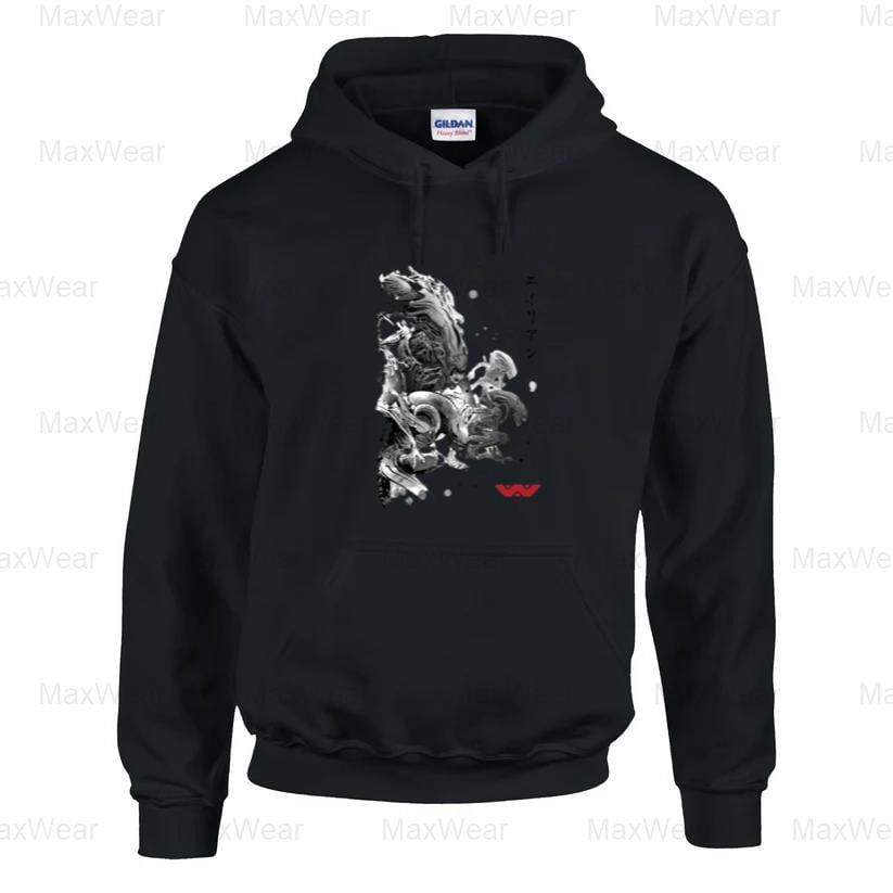MaxWear33 Xenomorphs Invasion Sumi-E, Alien, Japanese Art, Sci-Fi ...
