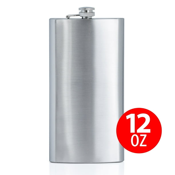 Maxam 12oz Stainless Steel Flask - Walmart.com