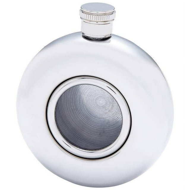 Maxam® 5oz Round Stainless Steel Flask - Walmart.com