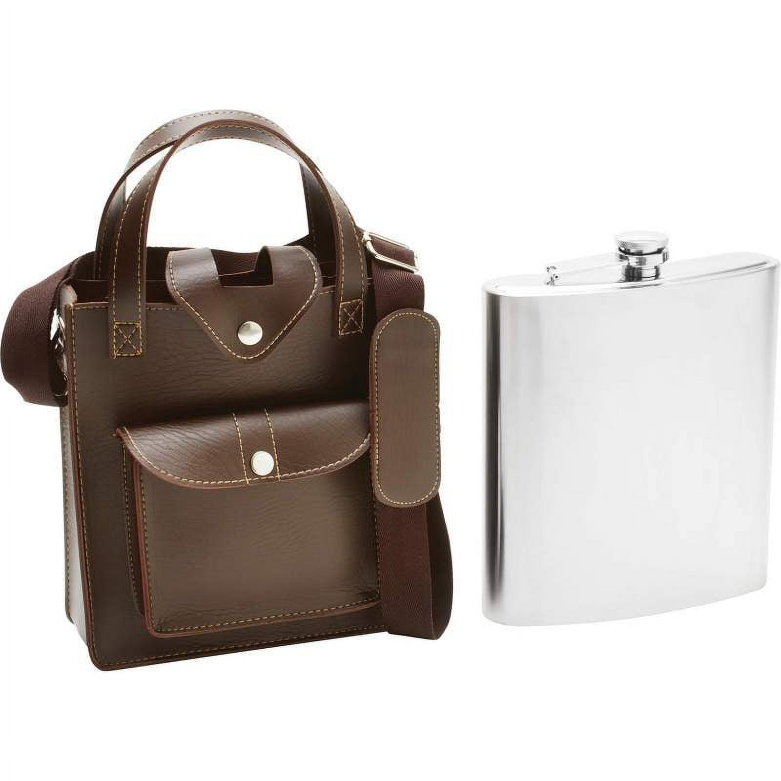 Maxam® 80oz Jumbo Stainless Steel Flask with Sheath - Walmart.com