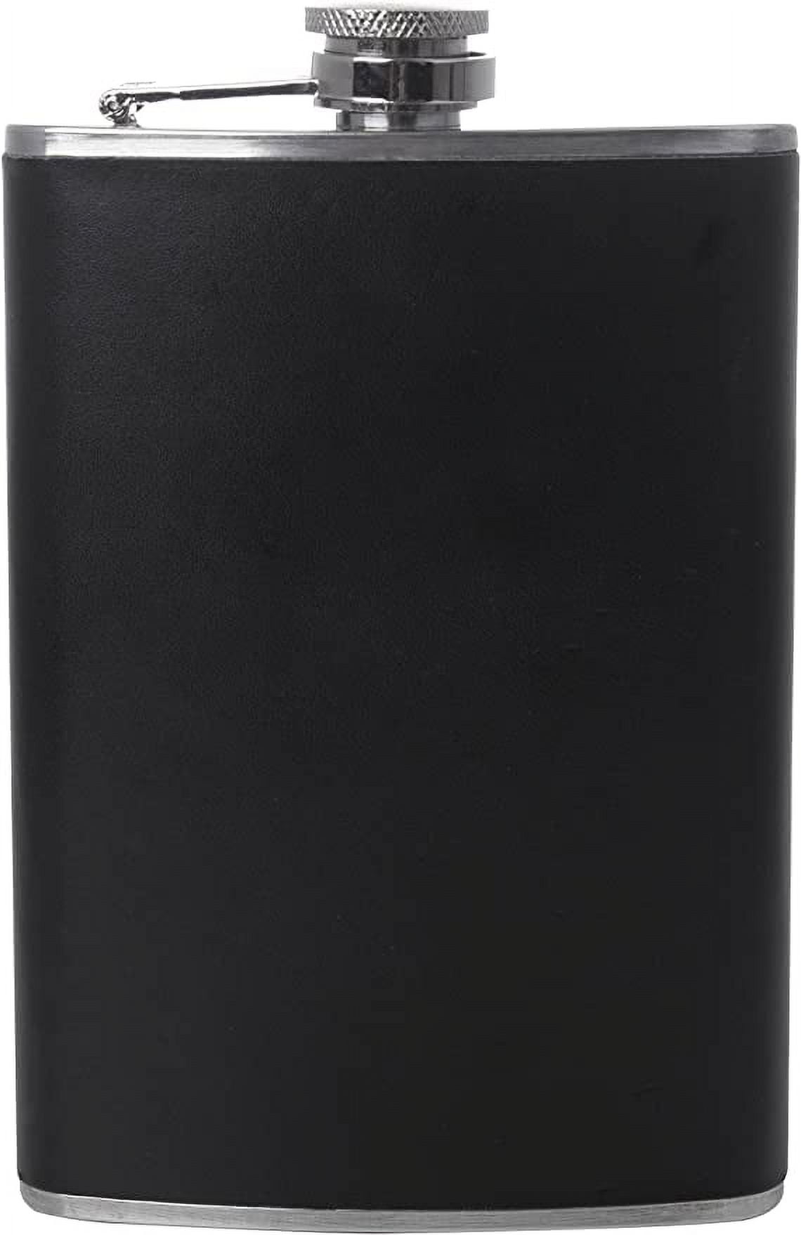 Maxam 8OZ SS FLASK W/BLACK WRAP - Walmart.com
