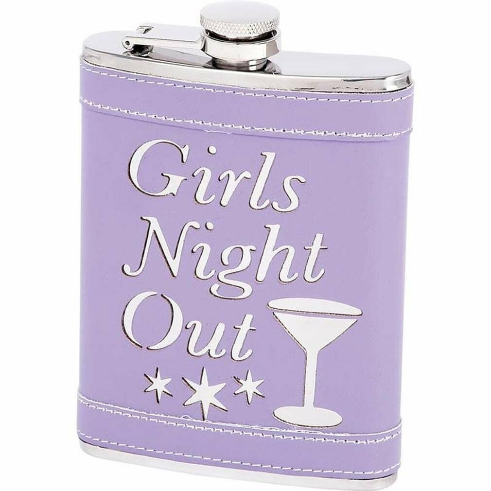 Maxam® 8oz Stainless Steel Flask with Genuine Leather Wrap - Walmart.com