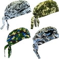 Maxam GFSKULLCAMO Assorted Cotton Camo Skull Cap, Set of 4 - Walmart.com