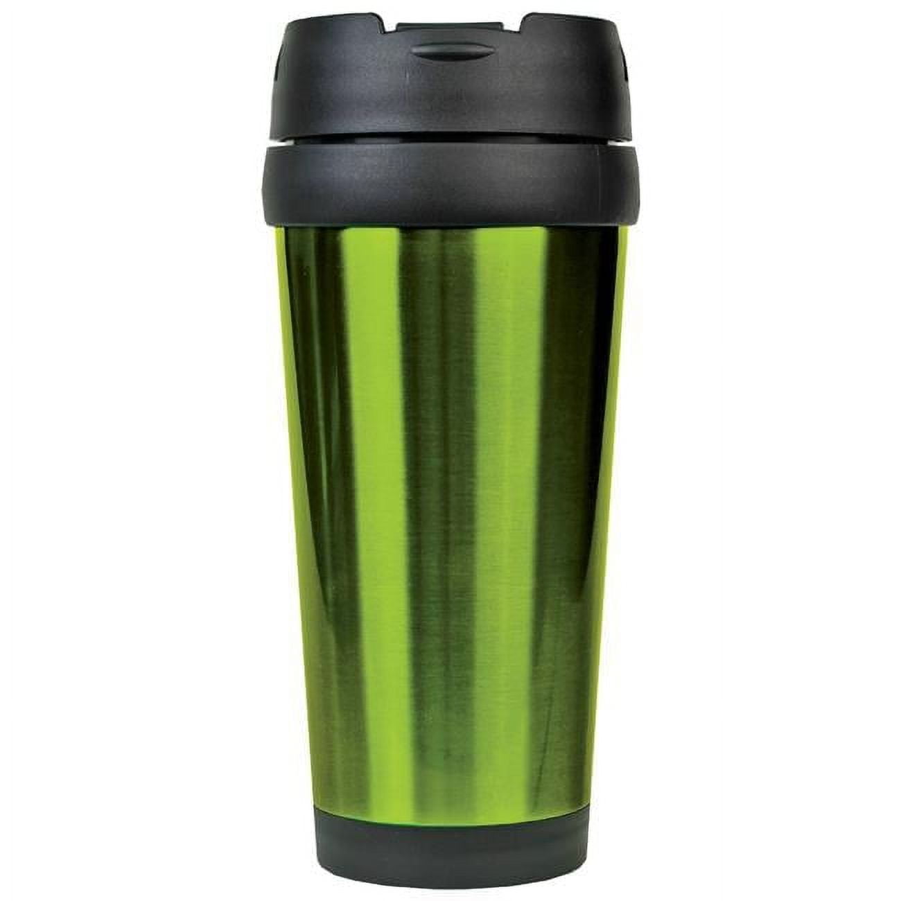 Maxam JDLTM074 16 oz Stainless Steel Travel Mug without Handle, Green ...