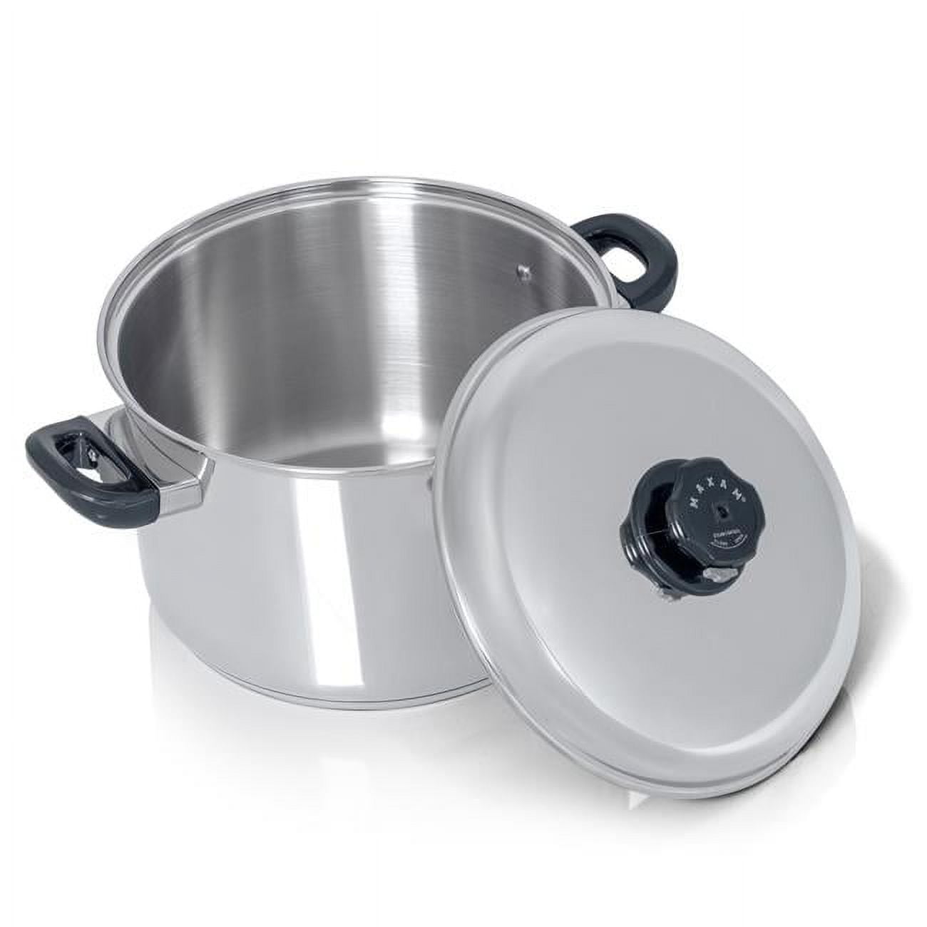 Maxam KTSP5MX 12 qt. 18-10 Stainless Steel Stock Pot for Waterless ...