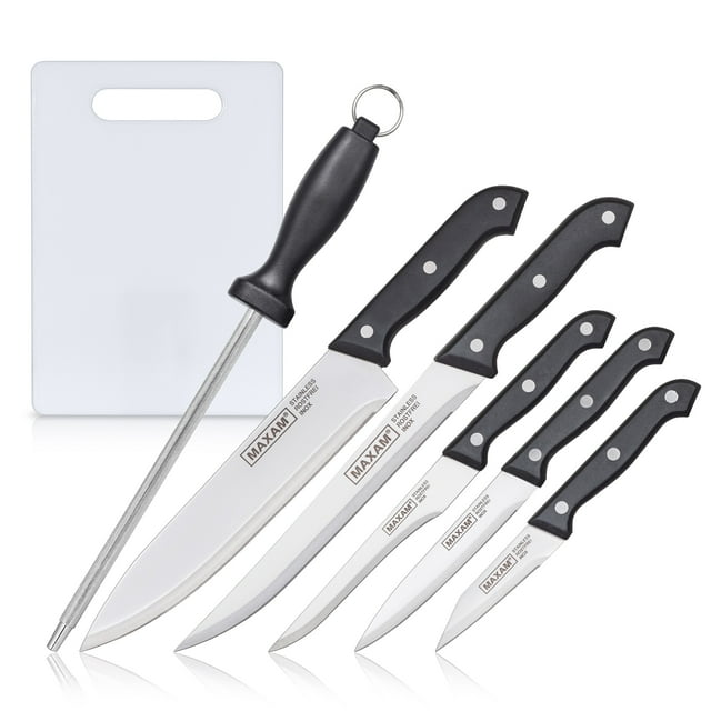 Maxam® Knife Set with Cutting Board - Walmart.com