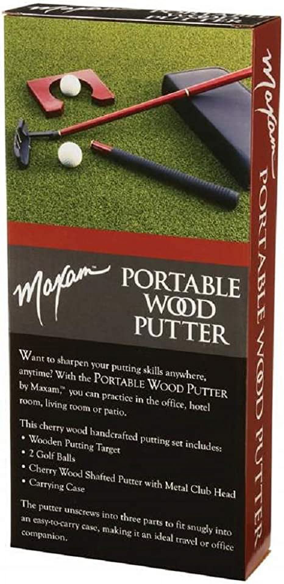 Maxam Portable Cherry Wood Putter Set for Travel or The Office [Misc ...