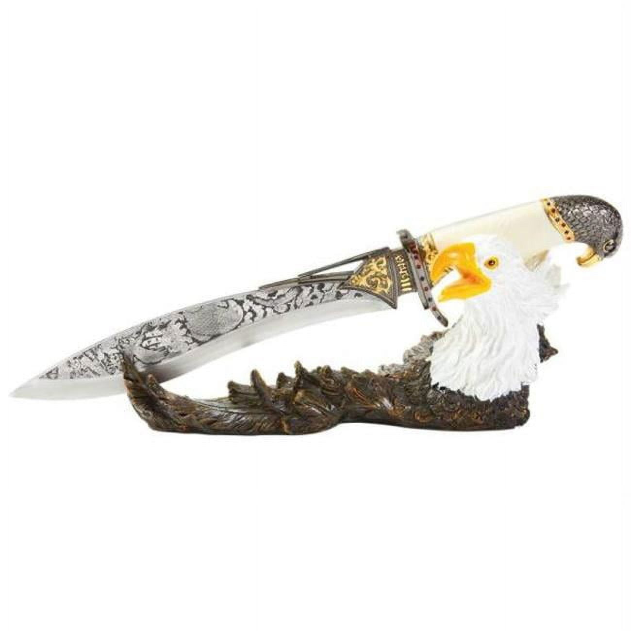 Maxam SKEAG716 Maxam 17'' Decorative Eagle Fixed Blade Knife With Stand ...