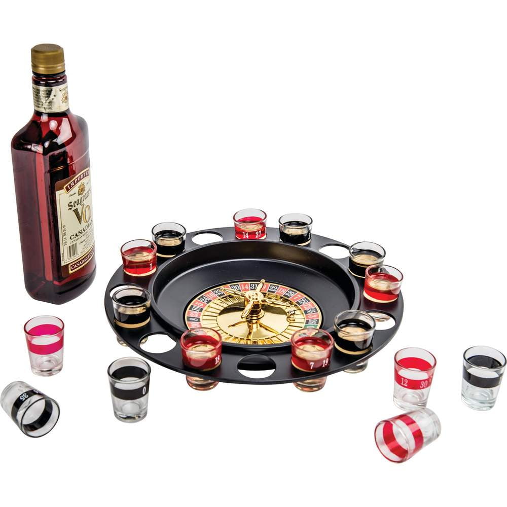 Maxam SPROULT 11 1/2", 16 Shot Drinking Roulette Set - Walmart.com