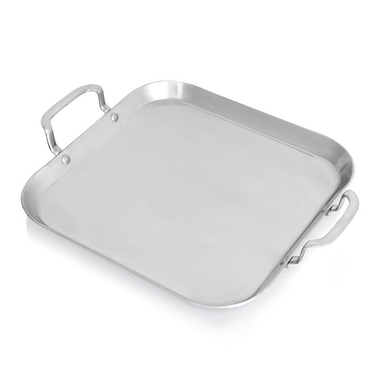 Maxam WC4GRX 11 in. 4 Square T304 Stainless-Steel Square Griddle ...