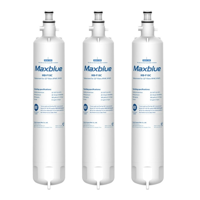 Maxblue Refrigerator Water Filter, Replacement for GE® RPWFE(with CHIP ...
