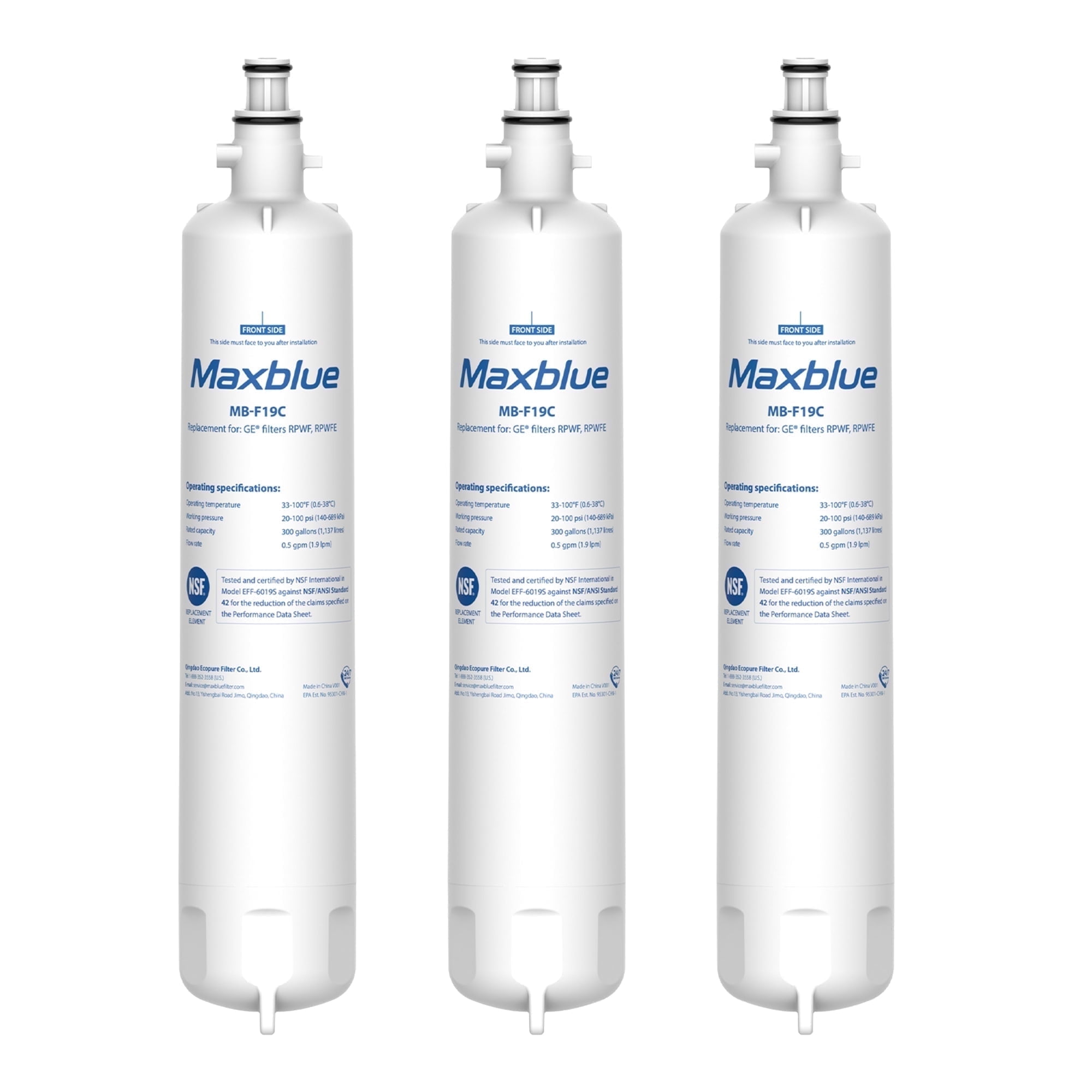 Maxblue Refrigerator Water Filter, Replacement for GE RPWFE, RPWF, WSG ...