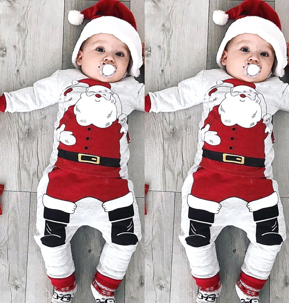 Maxcozy Baby Boy Christmas Santa Claus Costume Xmas Cosplay Outfits ...