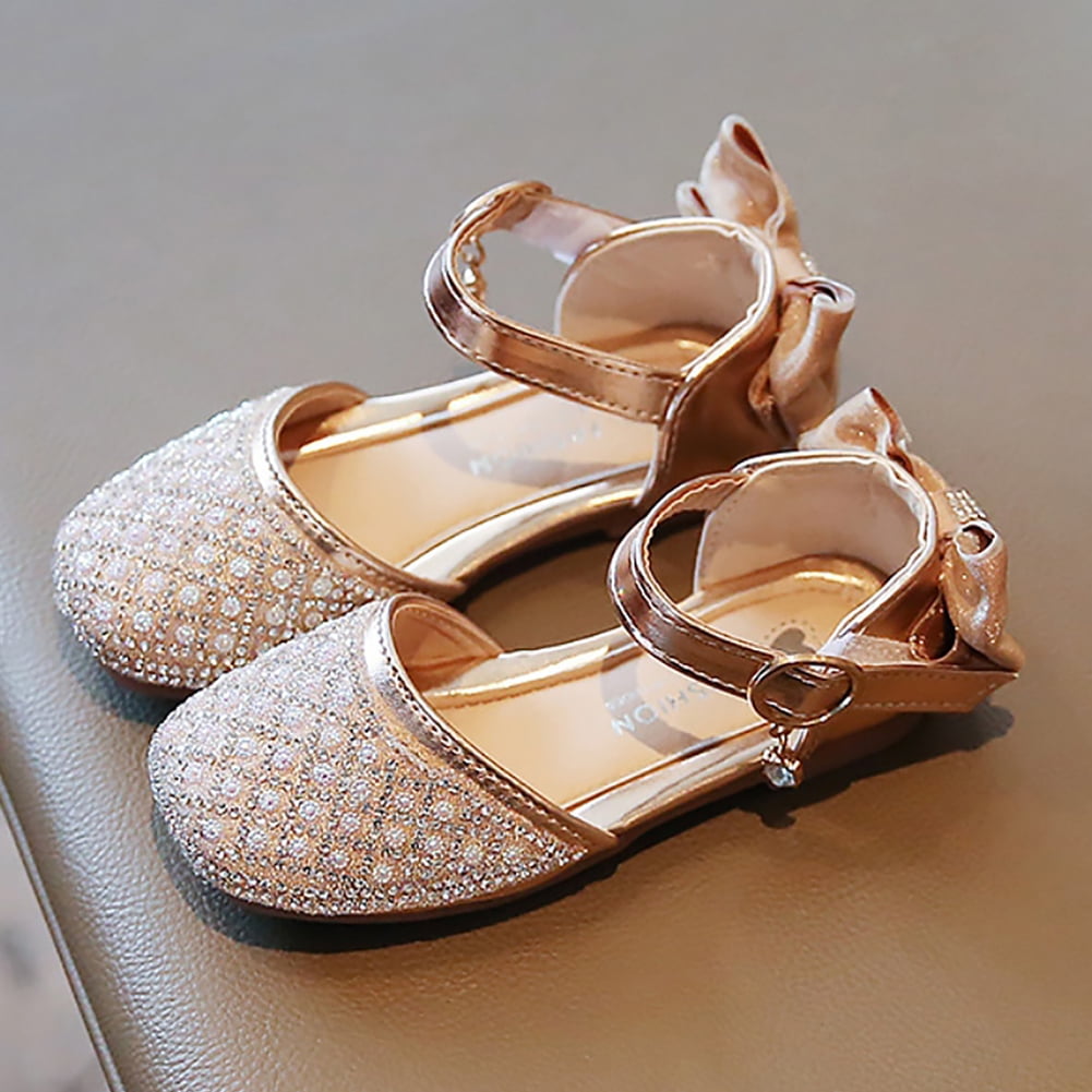 Maxcozy Girls Mary Jane Rhinestone Studded Ballet Flats (Toddler/Little ...