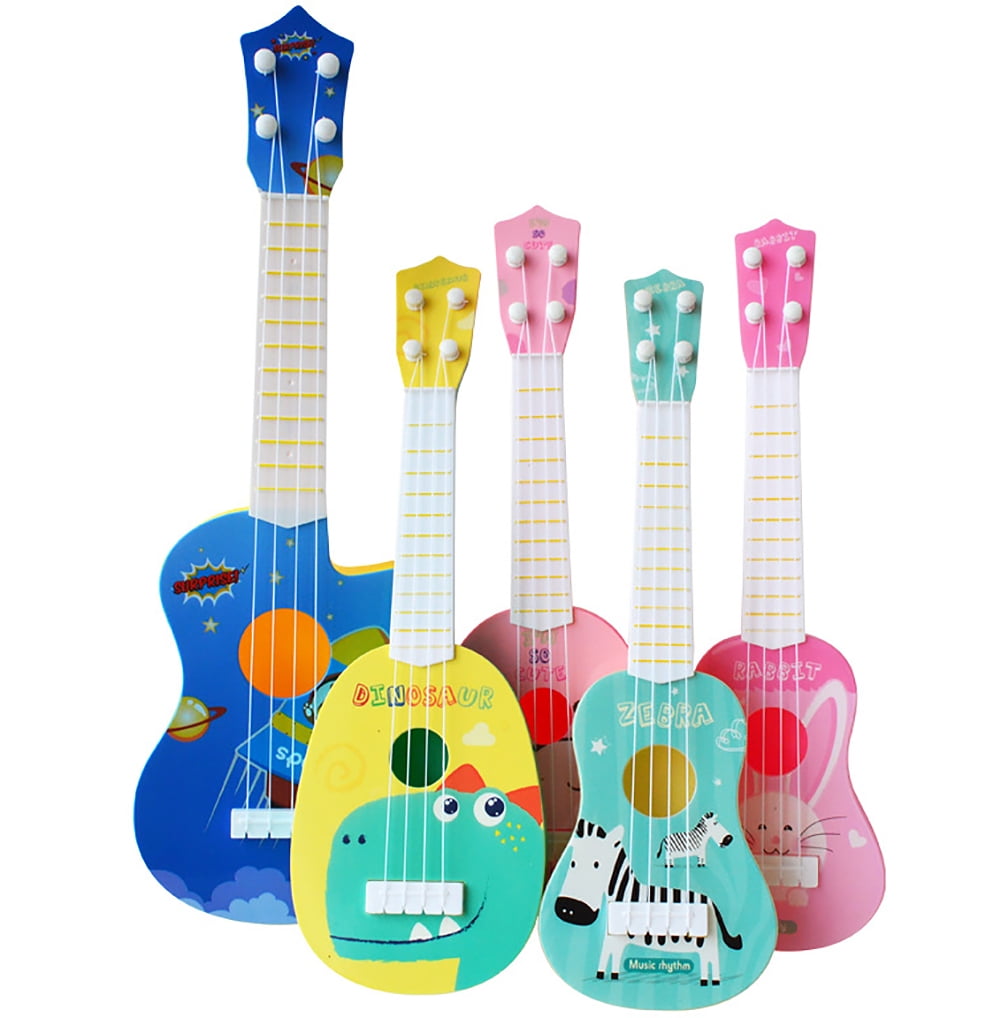 Maxcozy Mini Guitar Ukulele Toy for Kids, 4 Strings Keep Tones,Children ...