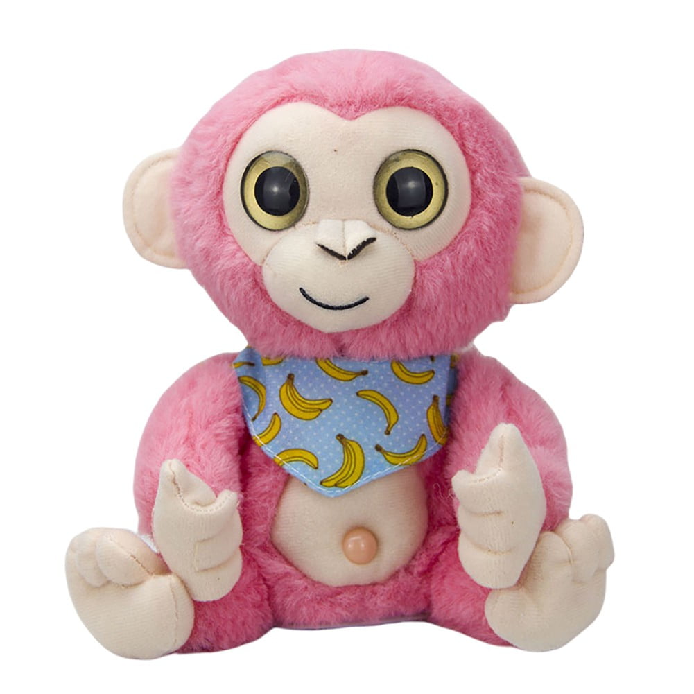 Maxcozy Talking Monkey Plush Toys, Interactive Stuffed Plush Animal ...