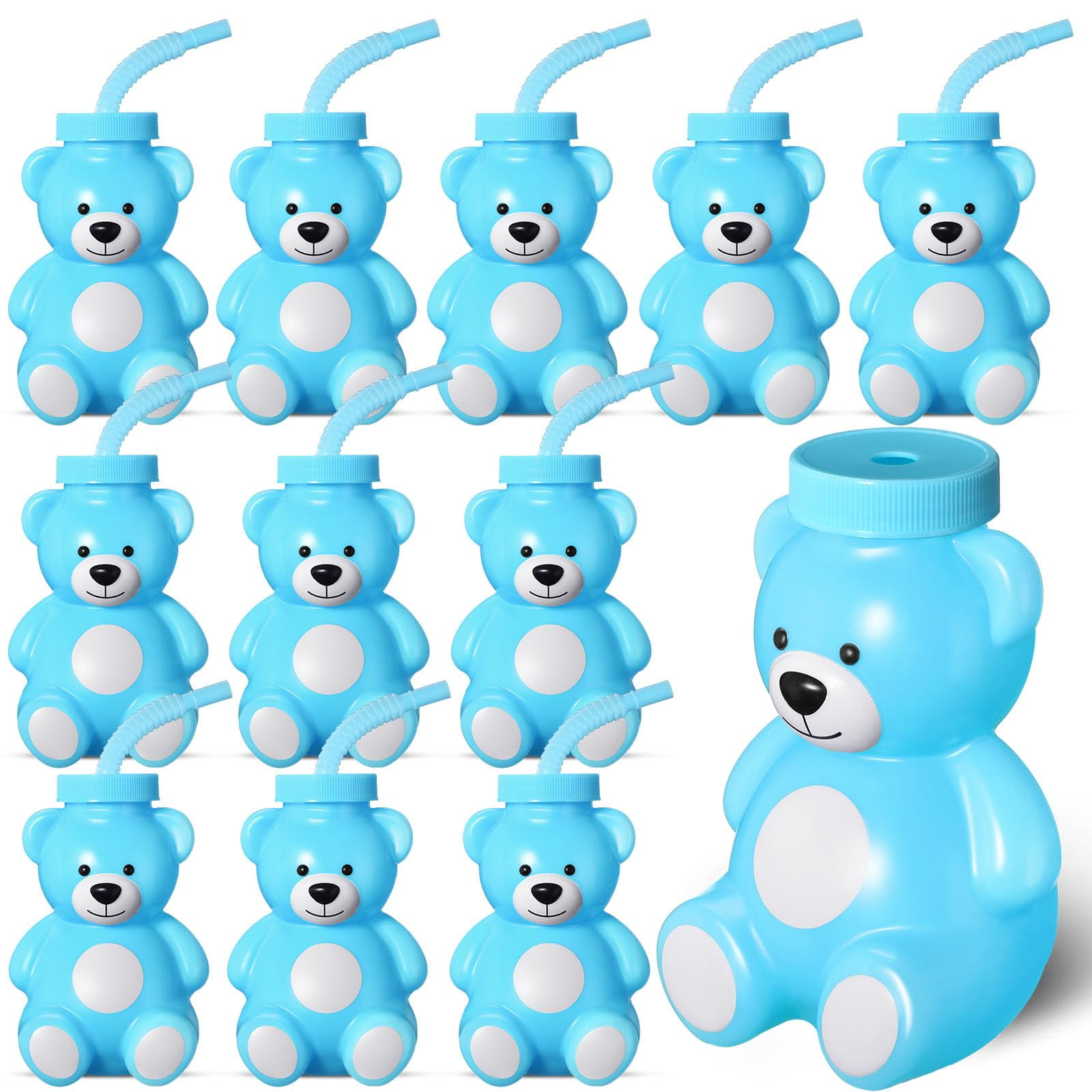 Maxdot 12 Pieces Baby Shower Birthday Party Favor Supplies Bear Cups ...