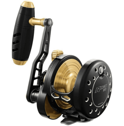 Maxel 60H Black/Light Gold Rage Pro Lever Drag Conventional Reel LH ...