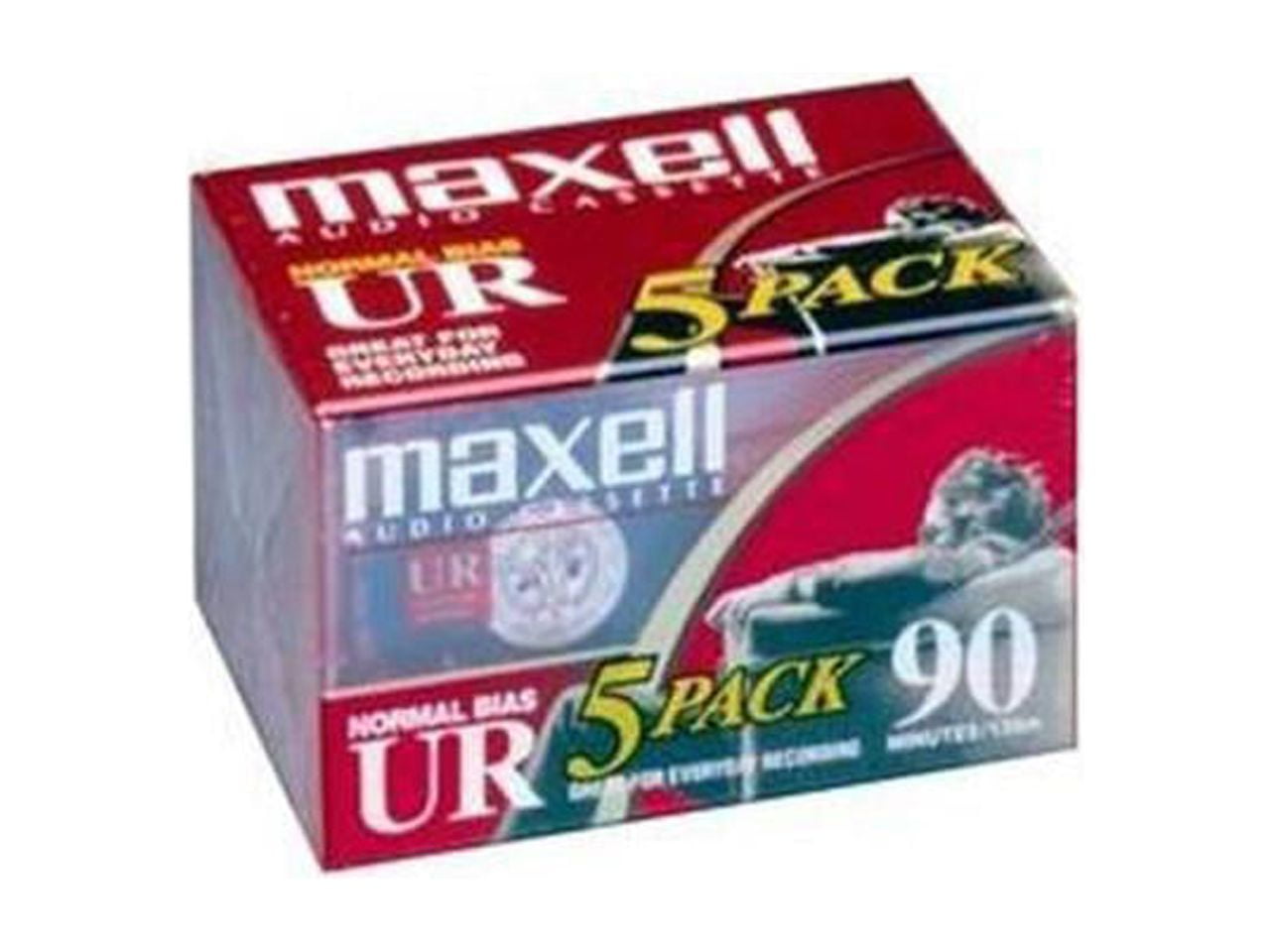 Maxell 108562 Maxell UR Type I Audio Cassette - 5 x 90Minute - Normal ...