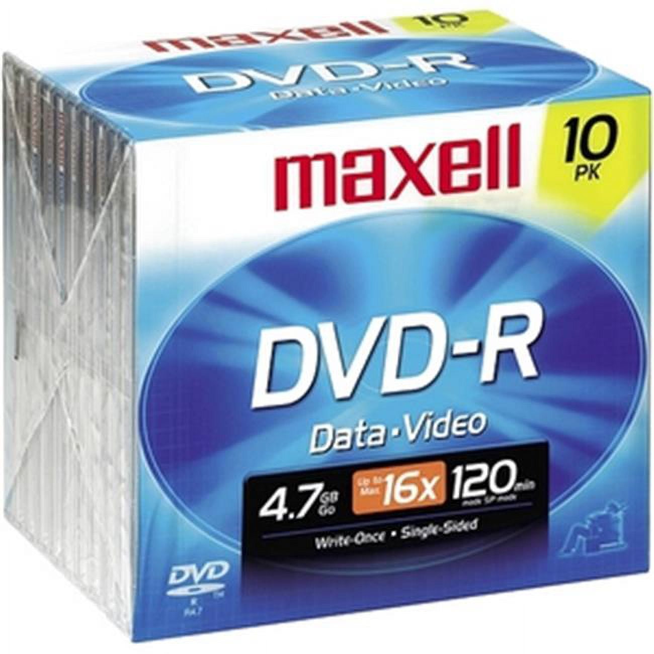 Maxell 16X Dvd-R Media 4.7Gb 120Mm Standard 16X DVD-R Media - Gold - 4.7GB 120mm Standard ...