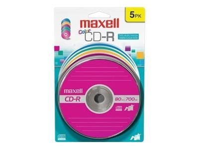 Maxell - 5 x CD-R - 700 MB (80min) - Walmart.com