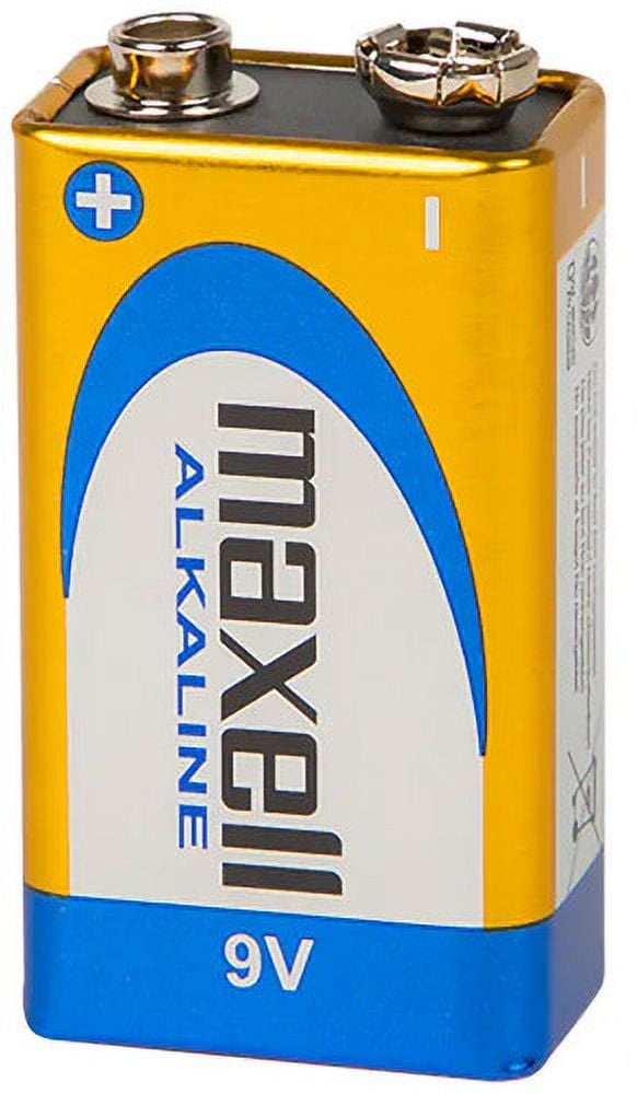 Maxell 721150 9 Volt Alkaline Battery Single 1 Pack [BATTERIES ...