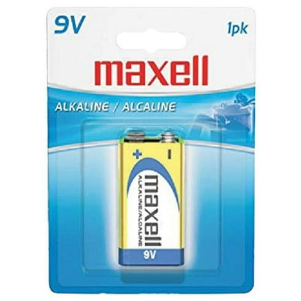 Maxell 9-Volt Single Alkaline Battery, 721150 - Walmart Business Supplies