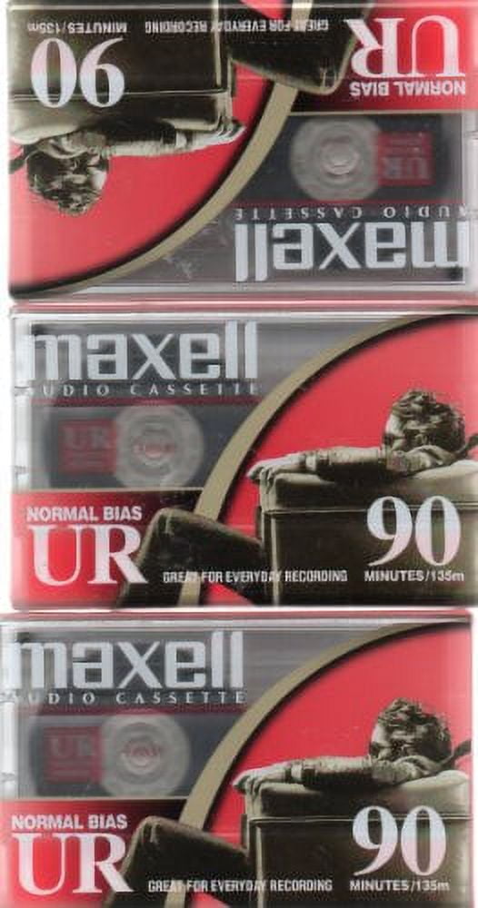 Maxell Audio Cassette, Normal Bias, 90 Minutes Recording Tape, Voice ...