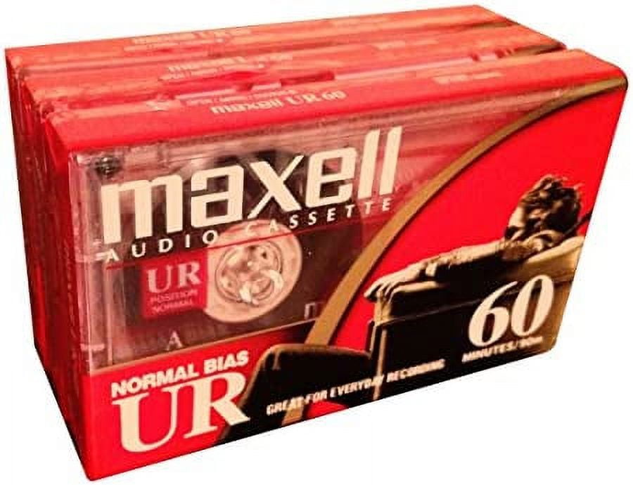 Maxell Audio Cassette UR60 (3 Pack) - Walmart.com