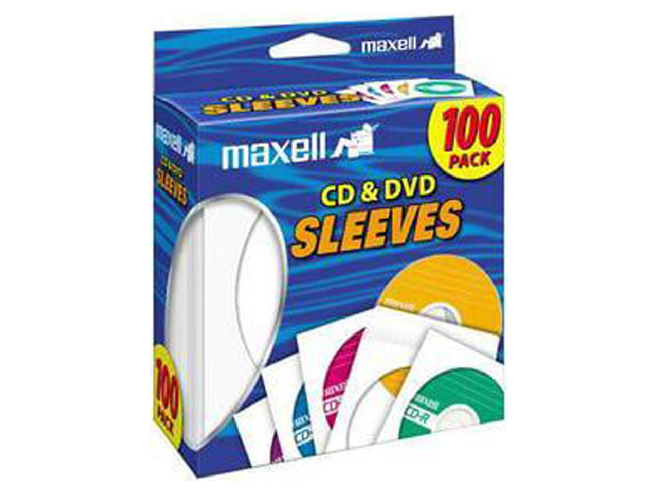 Maxell 190133 - Heavy-Duty Paper and Clear Plastic Covered CD/DVD ...