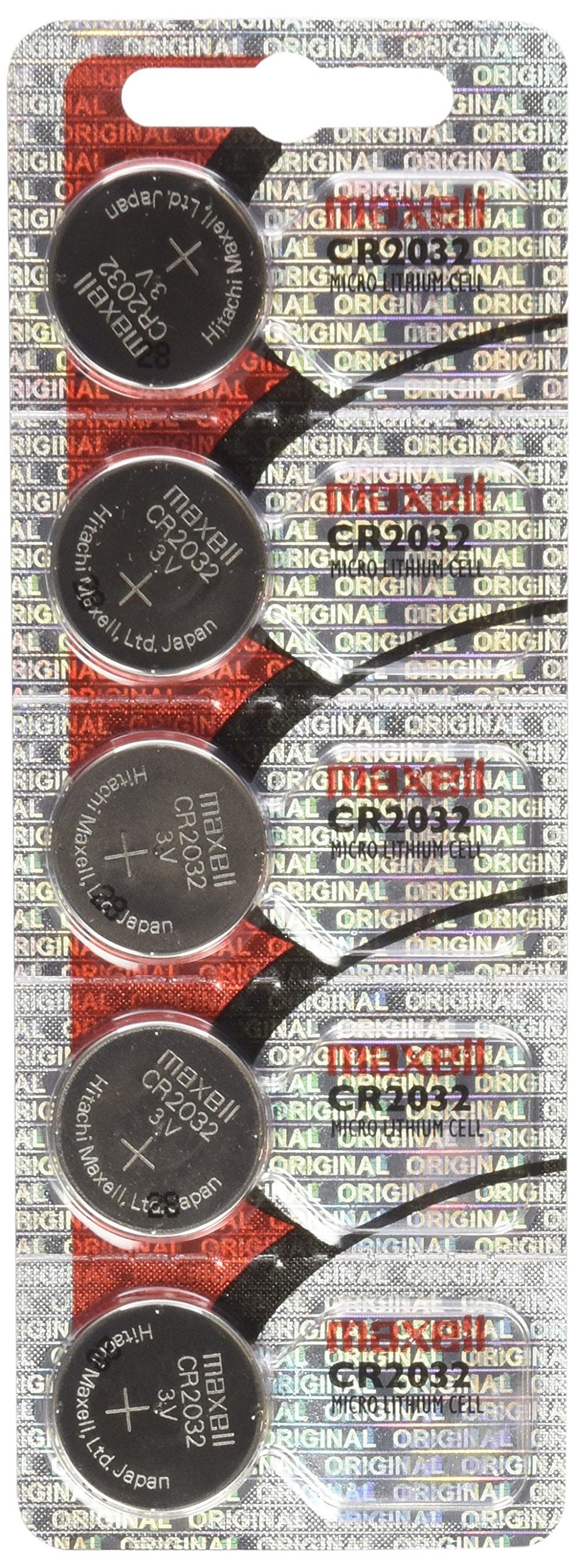 Maxell CR2032 3V Lithium Coin Cell 10 Pack "New Hologram Package ...